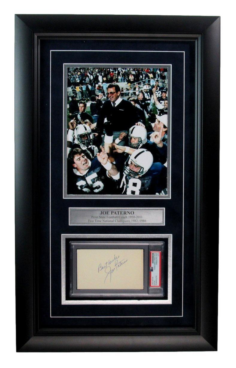Joe Paterno Autographed Memorabilia | Signed Photo, Jersey ...