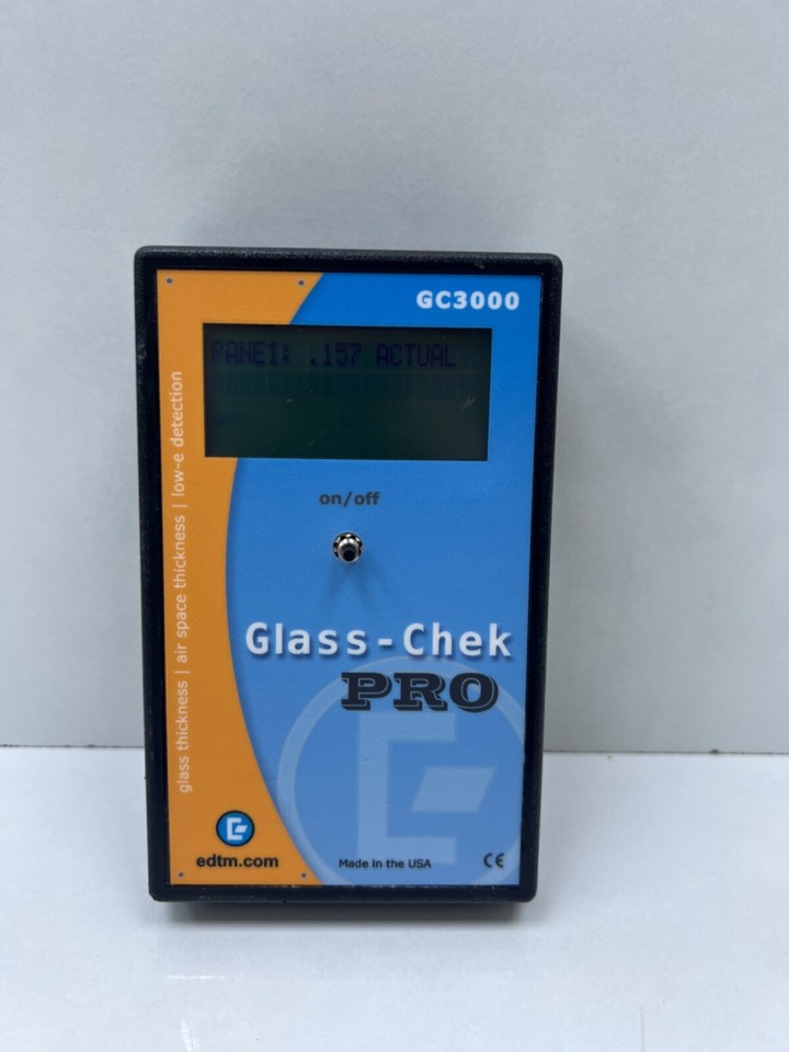 EDTM GC3000 GLASS-CHEK PRO Glass (For parts ) | eBay