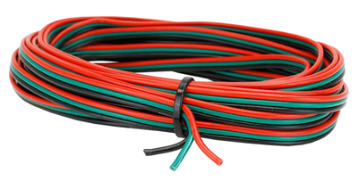 DCC Concepts - 5m Roll 16/0.2 Triple Ribbon Point Motor Wire Red/Green ...