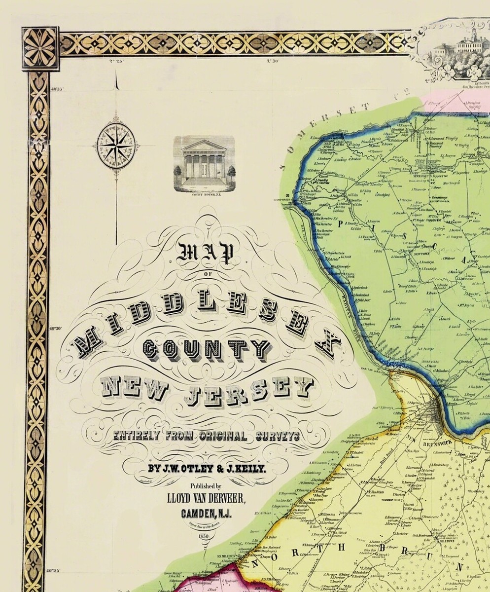 Town Of Middlesex Nj Map