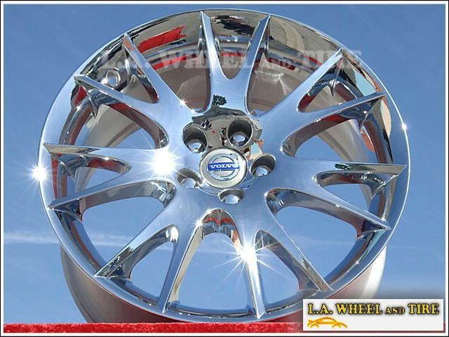 Set of 4 New 18" Volvo C70 C30 S60 S70 V70 XC70 Chrome OEM Wheels Rims ...
