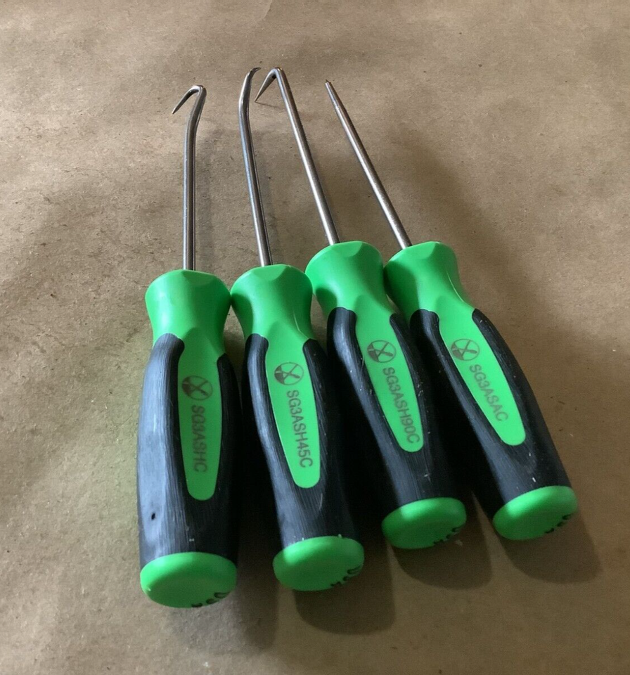 New Snap-on™ Instinct Green Soft Handled 4pc Mini Awl and Pick Set ...