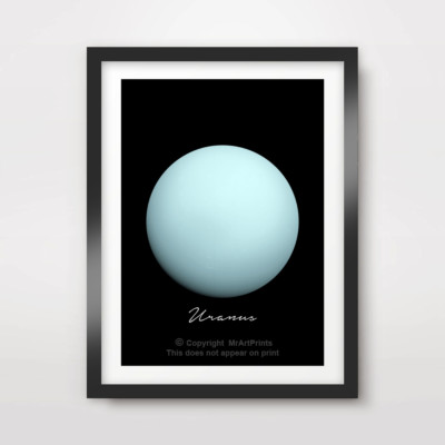 PLANET URANUS Art Print Poster Home Decor A4 A3 A2 Nasa Outer Space ...