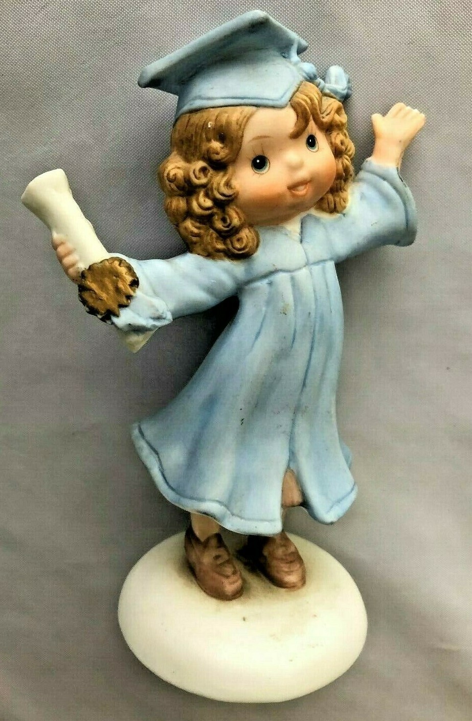 Enesco Blue 5" Graduation Girl Graduate Figurine with Arms Up ...