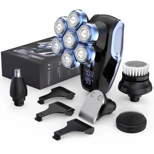 7D Floating Head 5-In-1 Electric Bald Head Shaver for Men Elctric Razor ...