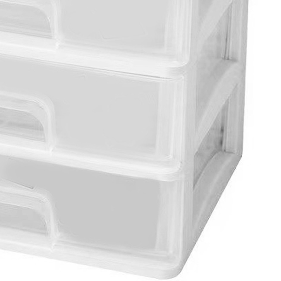 Plastic Simple Transparent Drawer Storage Box | eBay UK