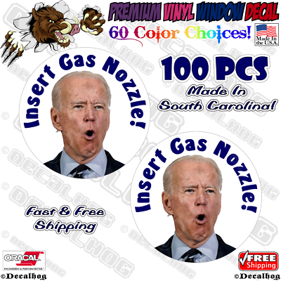 100 Joe Biden Insert Nozzle I Did That Style Gas Price Pump Vinyl Decal ...