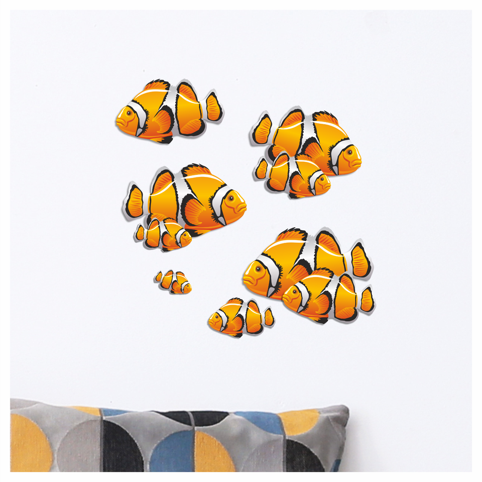 Tropical Fish Vinyl Art Decal Sticker [Multiuse] Tile Laptop Wall ...