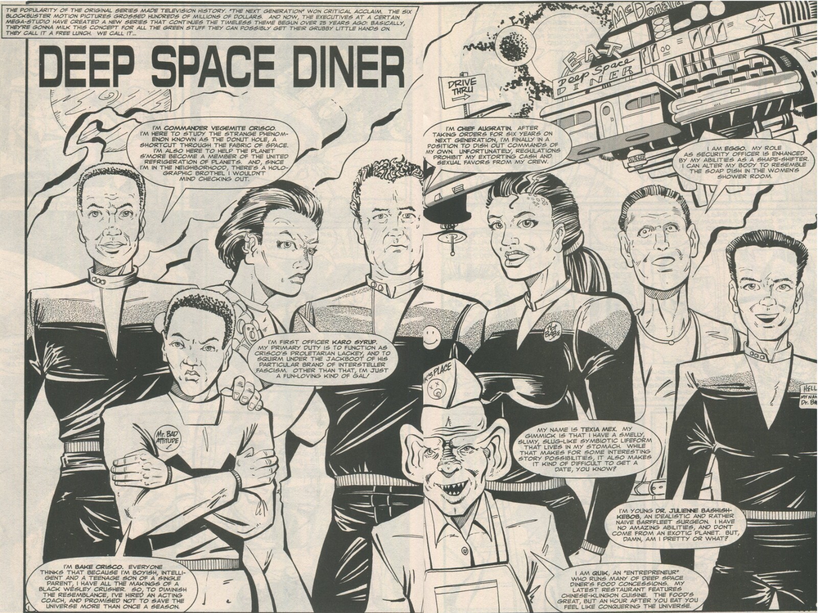 Star Blecch The Degeneration Comic Star Trek Deep Space Nine Parody ...