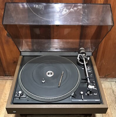 VTG DUAL CS1264 TURNTABLE STACKER SPINDLE DUST COVER SHURE M110HE ...