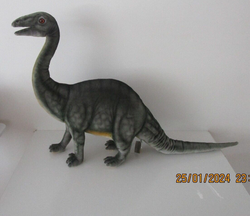 HANSA BRONTOSAURUS DINOSAUR REALISTIC SOFT ANIMAL PLUSH TOY..NEW ...