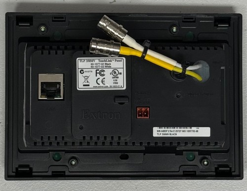 EXTRON TLP 350MV BLACK 3.5" inch Wall Mount TouchLink Touch Control ...