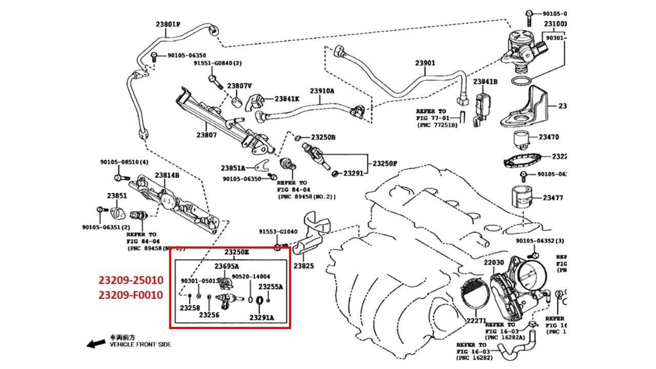 Toyota Lexus OEM Direct Injector Fuel Injector 4pcs Set 23209-25010 ...