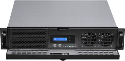 2U LCD (Lock Door)(Micro-ATX/ITX) (2x5.25"+2xHDD Bay)Rackmount D:14.96 ...