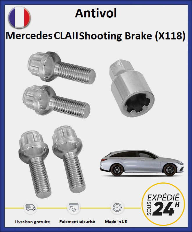 Locking Wheel Nuts for Mercedes CLA II Shooting Brake (X118/W118) from ...