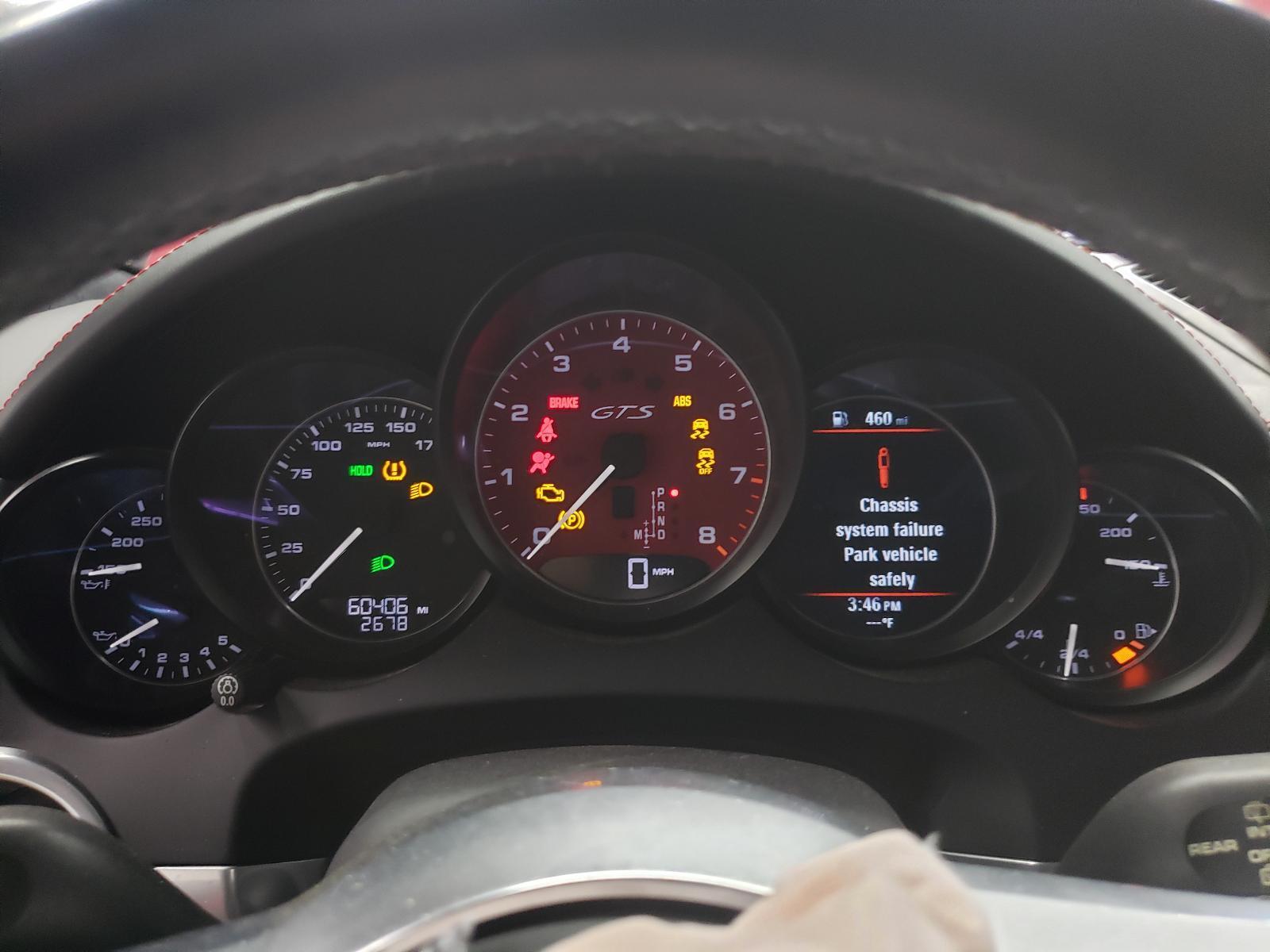 16 PORSCHE CAYENNE Speedometer (cluster) w/o compass; Red GTS Tach, MPH ...