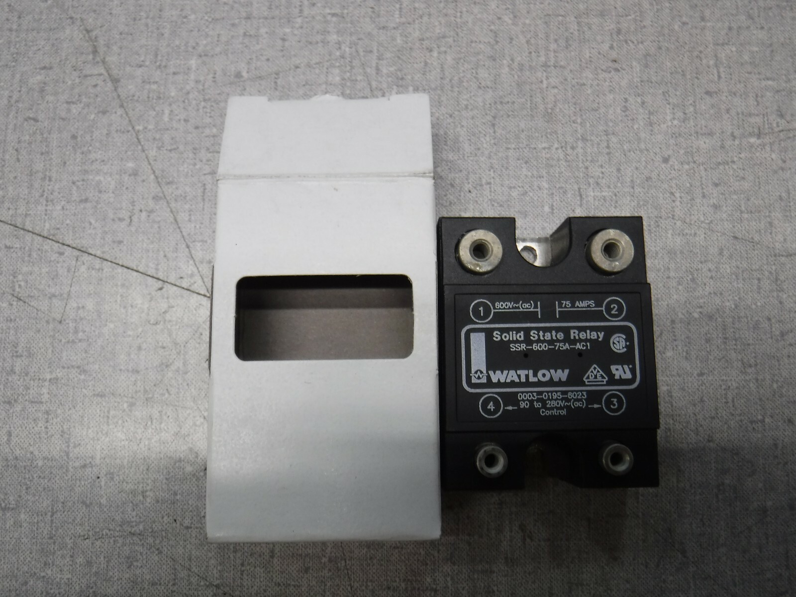 Watlow Solid State Relay SSR-600-75A-AC1 600V 75A 0003-0195-6023 90 ...