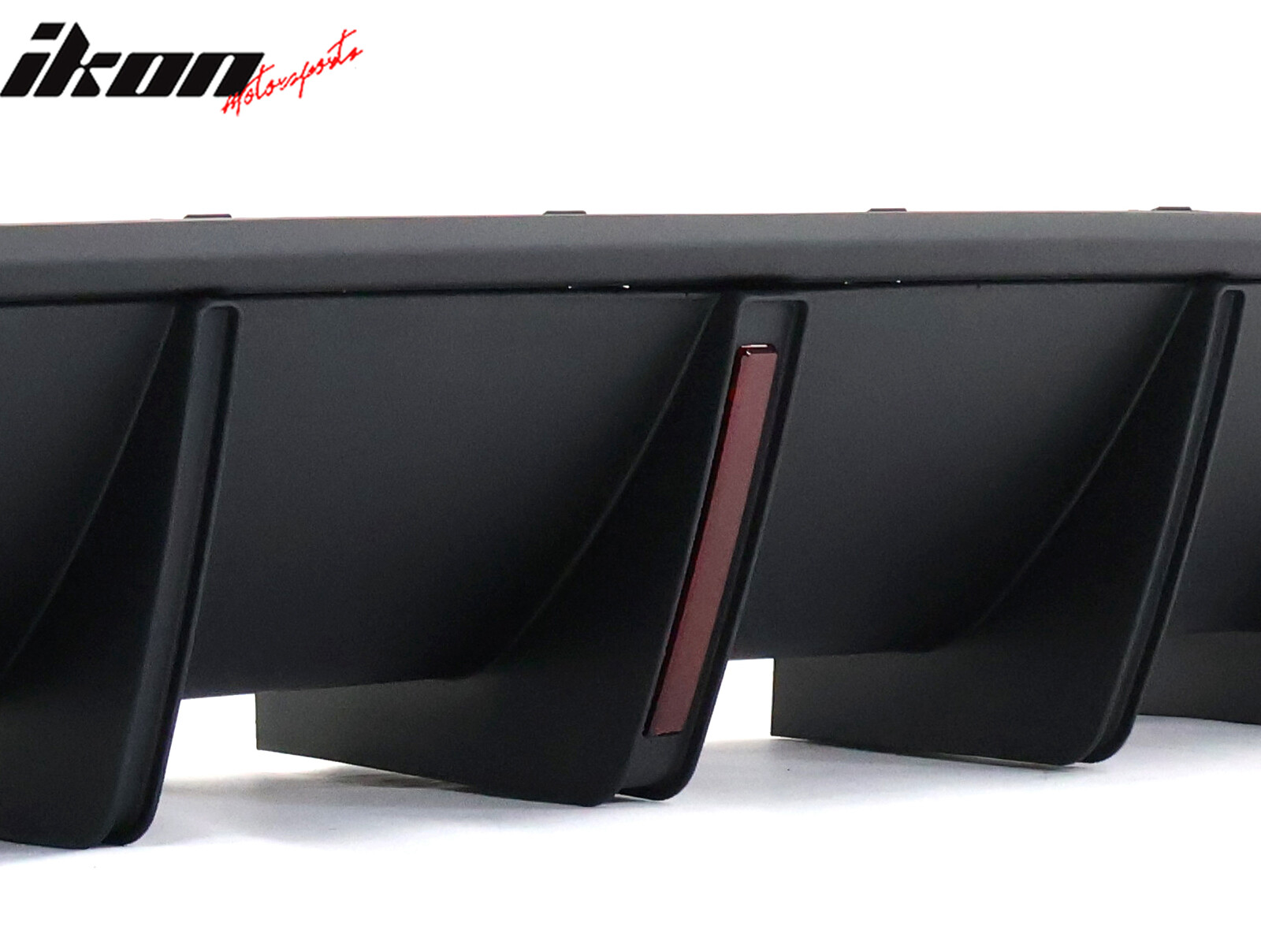 Fits 15-23 Dodge Charger IKON V3 Style Rear Diffuser w/ LED Light Matte ...