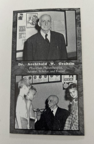 Vtg Doc "Moonlight" Graham - Dr. Archibald W. Graham - Tallboy Card ...