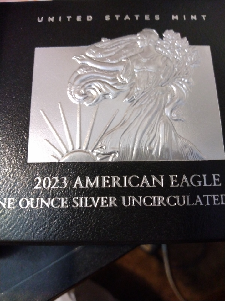 Lot of (3) 2023 Eagle, Morgan, and Peace Silver $1 Dollar Coins U.S ...