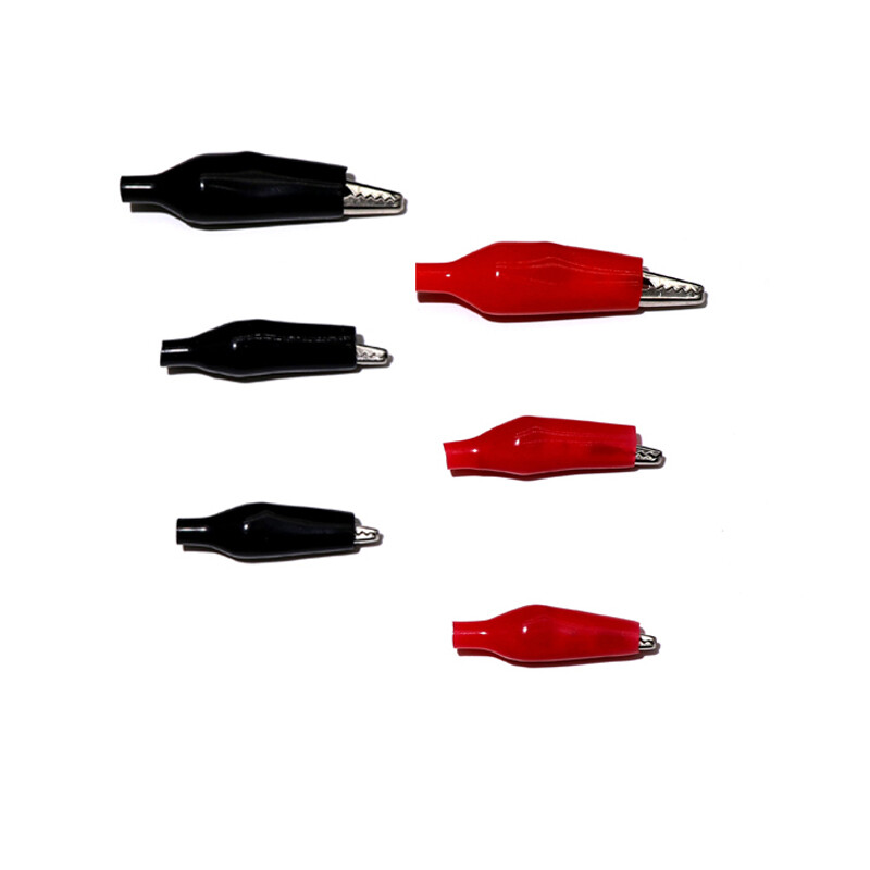 Insulated Crocodile Clips Alligator Clamps Electrical Battery ...