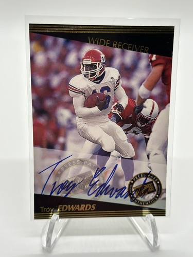 1999 Press Pass - #11 Troy Edwards (RC) AUTOGRAPHED! | eBay