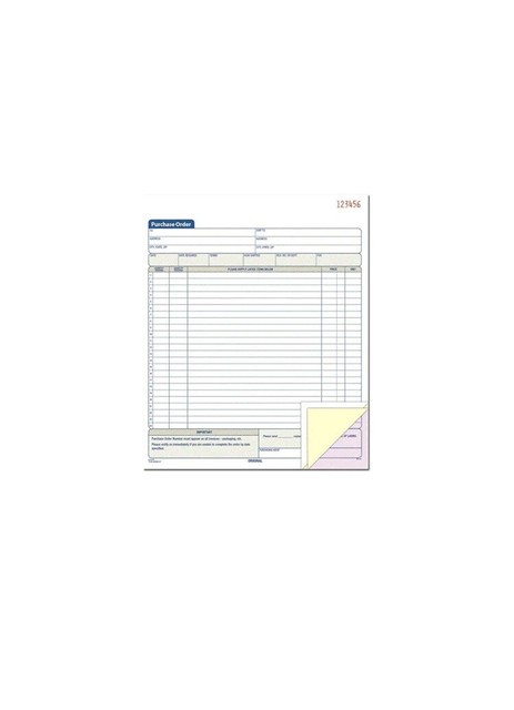 ABF TC8131 Adams 3-part Carbonless Purchase Order Book Abftc8131 for ...