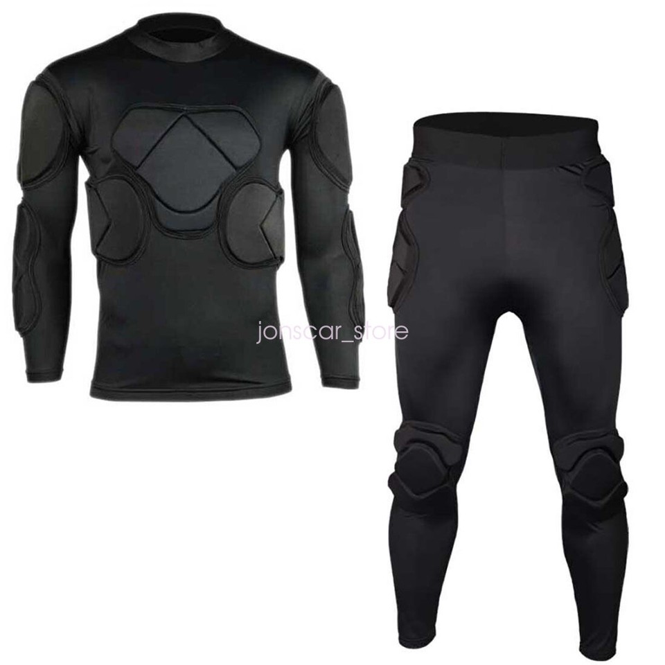 Men's Soccer Football Goal Keeper Goalie Padded Long Pants Jersey ...