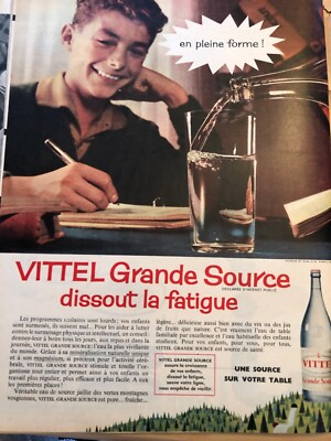 Publicité Vintage Advertising EAU DE VITTEL GRANDE SOURCE (Février 1960 ...