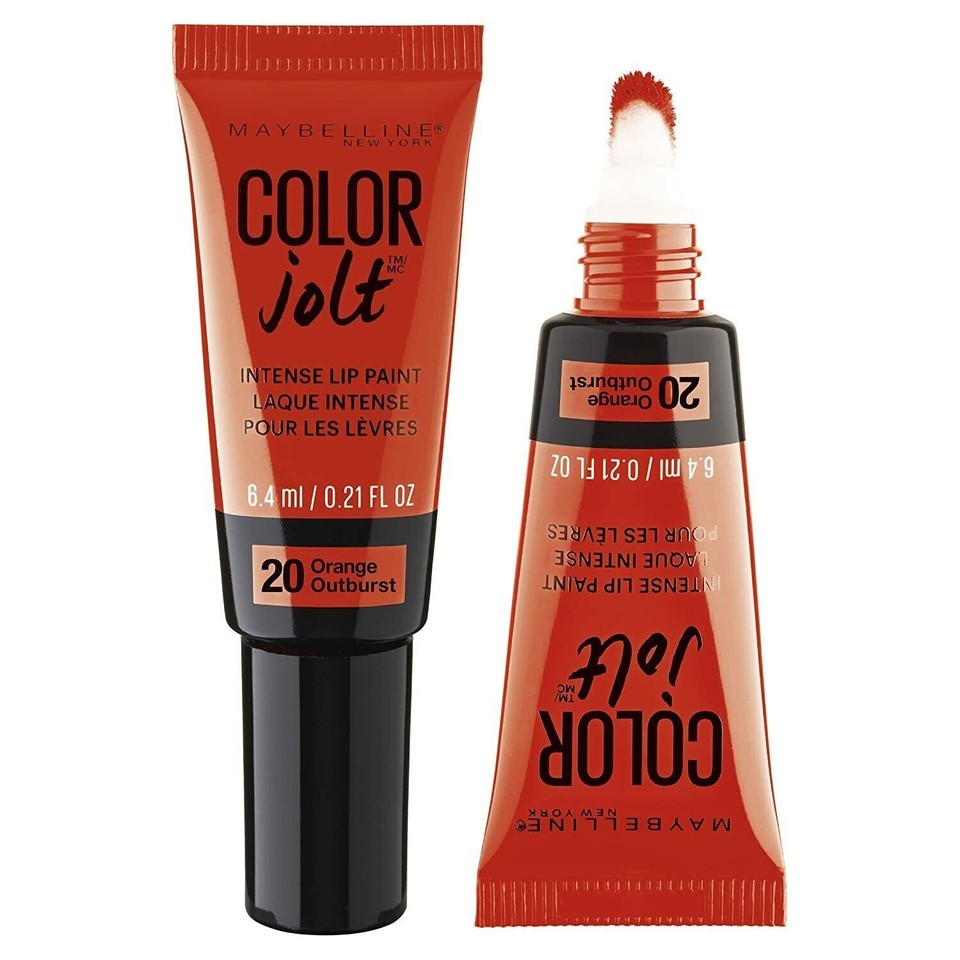2 Maybelline Lip Studio Color Jolt Intense Lip Paint Lipstick 20 Orange ...