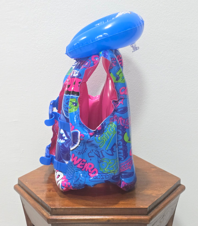 Disney Stitch Techno Design Blue and Pink Inflatable Swimming Vest ...