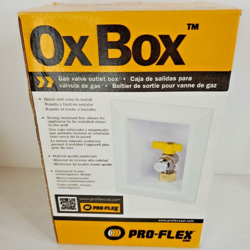 Pro-Flex 1/2 In. White Gas Outlet Box PF-696-1020GFC Pro-Flex PF-696 ...