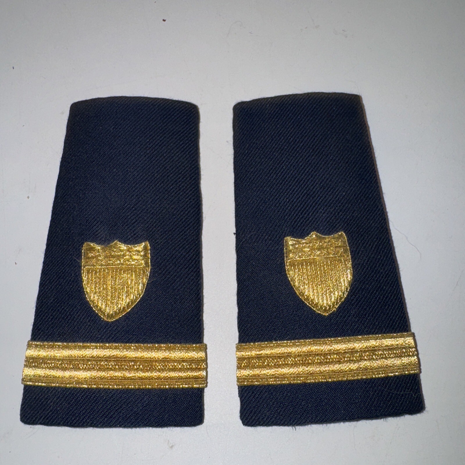 Authentic WWII US Coast Guard Lieutenant Shoulder Boards Bullion Female ...
