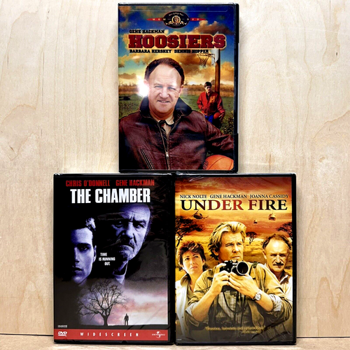 Gene Hackman DVD Lot (3 Movies) All NEW 1 Damaged Case / Hoosiers, The ...