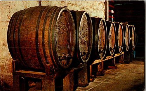 Wine Casks, Samuele Sebastiani Winery, Sonoma City, California postcard ...