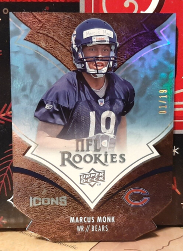 MARCUS MONK 1/19 ~ 2008 UPPER DECK ICONS / NFL ROOKIES #164 ...