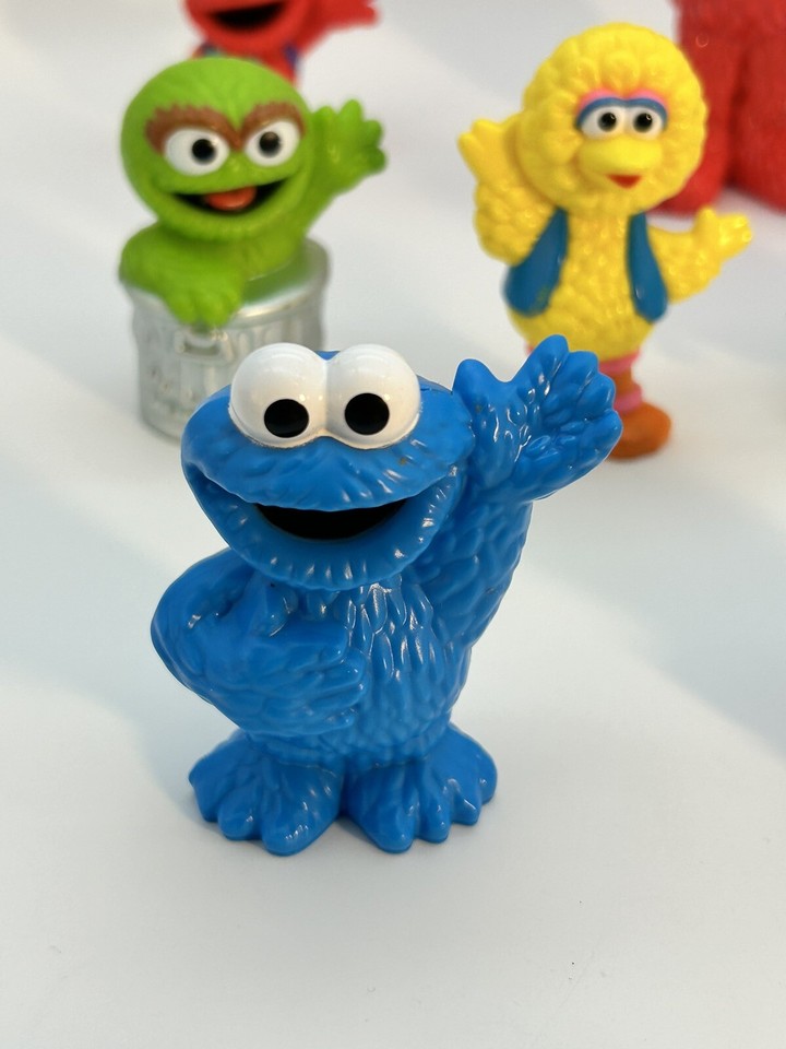 10 Sesame Street Muppets Figures Oscar Grover Abby Cookie Big Bird ...