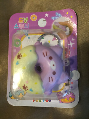 KITTY DONUT SQUISHY KEY CHAIN! SUPER SOFT! | eBay
