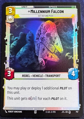 Star Wars Unlimited Jump To Lightspeed Special FOIL Millennium Falcon ...