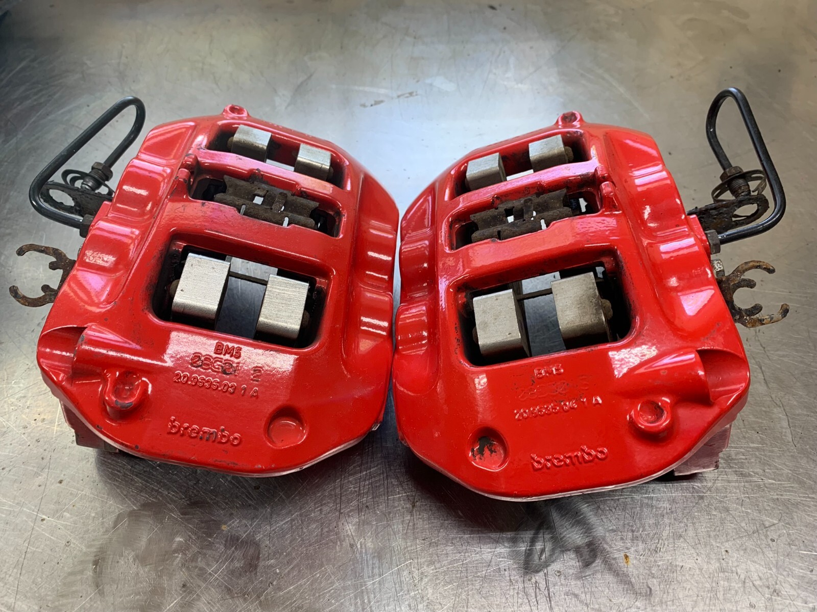 03-10 Porsche Cayenne Turbo Brembo Rear Brake Caliper Calipers Set of 2 ...