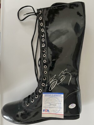 Left Wrestling Boot Signed By Bill Goldberg AUTO PSA/DNA COA WWE & WWF ...