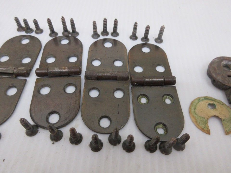 Vintage Singer Sewing Machine Cabinet Flip Top Cover Leaf Lid Hinges ...