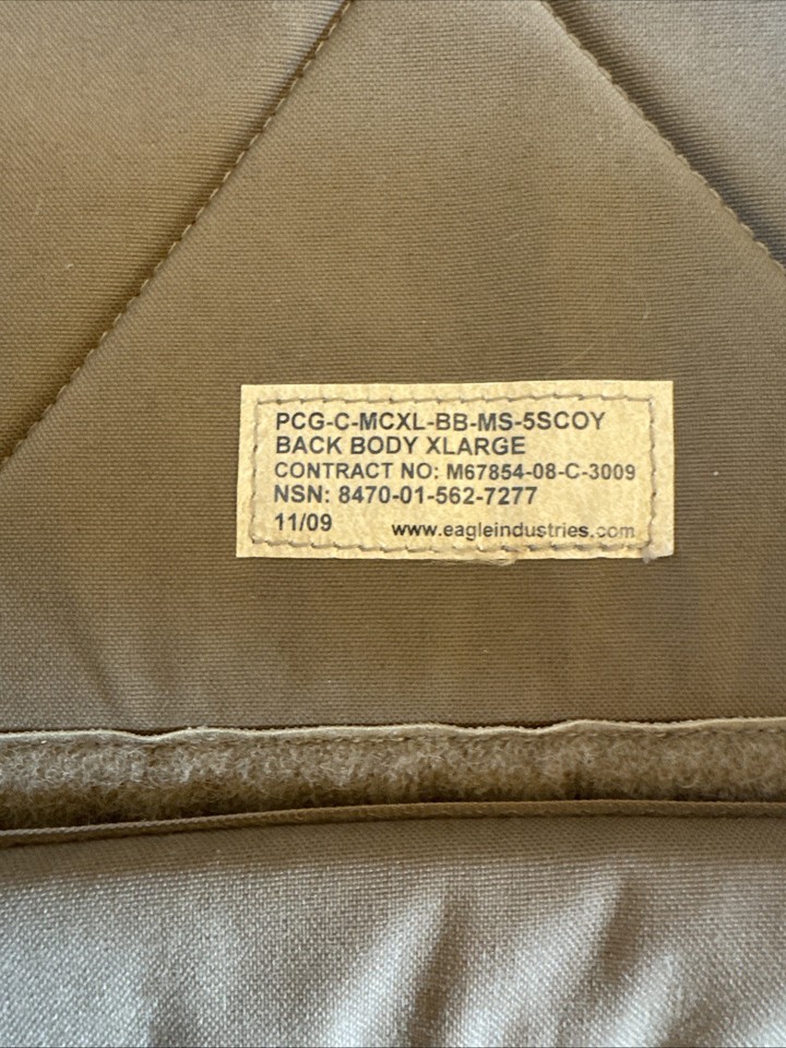 Eagle Industries Scalable Plate Carrier (SPC) Size Extra Large USMC Issue | eBay