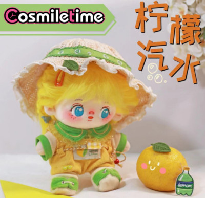 Cute Lemon Plush 20cm Doll Clothes Clothing With Hat Outfits Dress Up ...