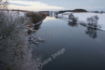 Photo 6x4 Looking upstream from the Bridge of Isla Meikleour Four ...