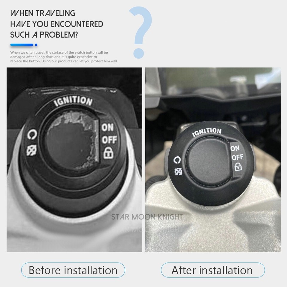 One-key Start Switch Protective Cover For BMW R1250GS R1200GS F850GS ...