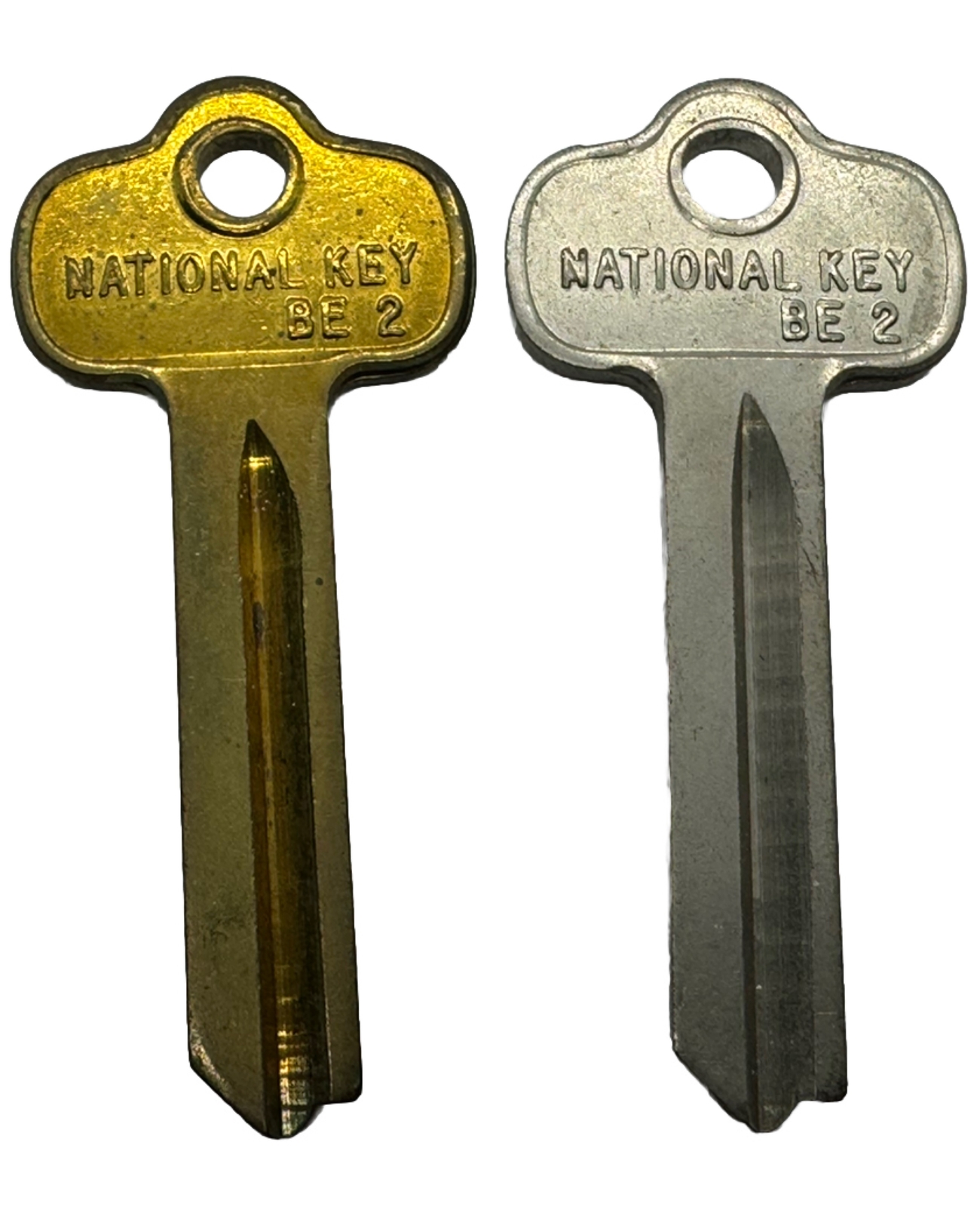 2x Vintage Cole National USA BE2 Key Blank | eBay