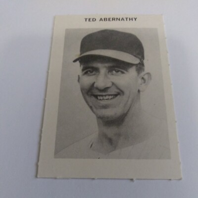 1969 Milton Bradley Ted Abernathy baseball card Senators Cubs Indians ...