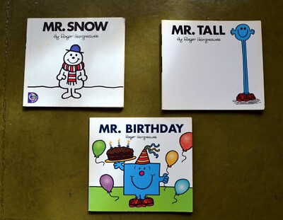 Book my Mr.Men library by Roger Hargreaves x3 books selection Great ...