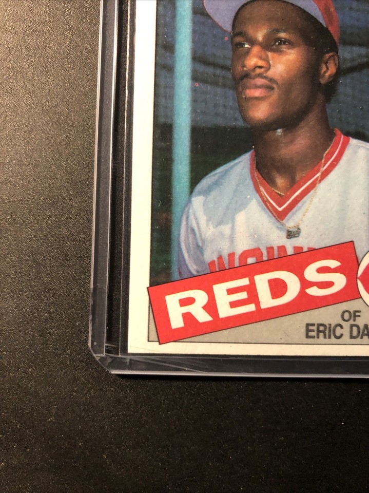 1985 Topps Eric Davis Rookie #627 Mint! Error Pink Dots Rare One Of A ...